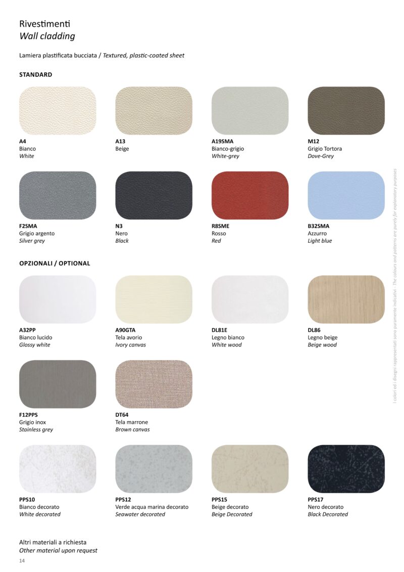 Car colors - ICM Lift elevators and platforms